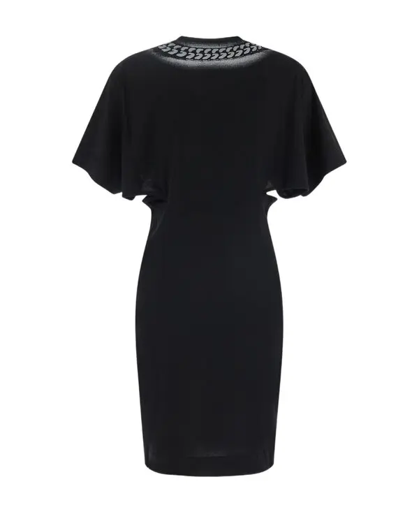 Givenchy Chain Print Crewneck Mini Dress