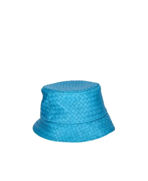Bottega Veneta Soft Napa Leather Bucket Hat - Blue