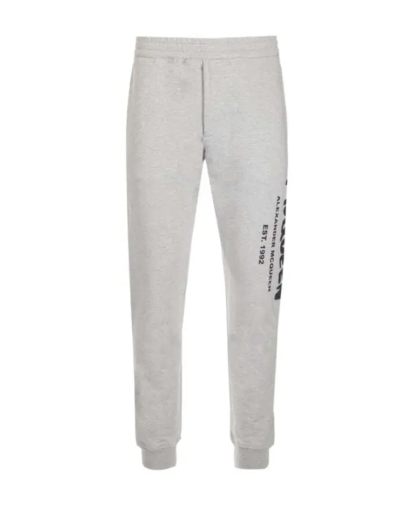 Alexander McQueen Graffiti Logo Joggers - Gray