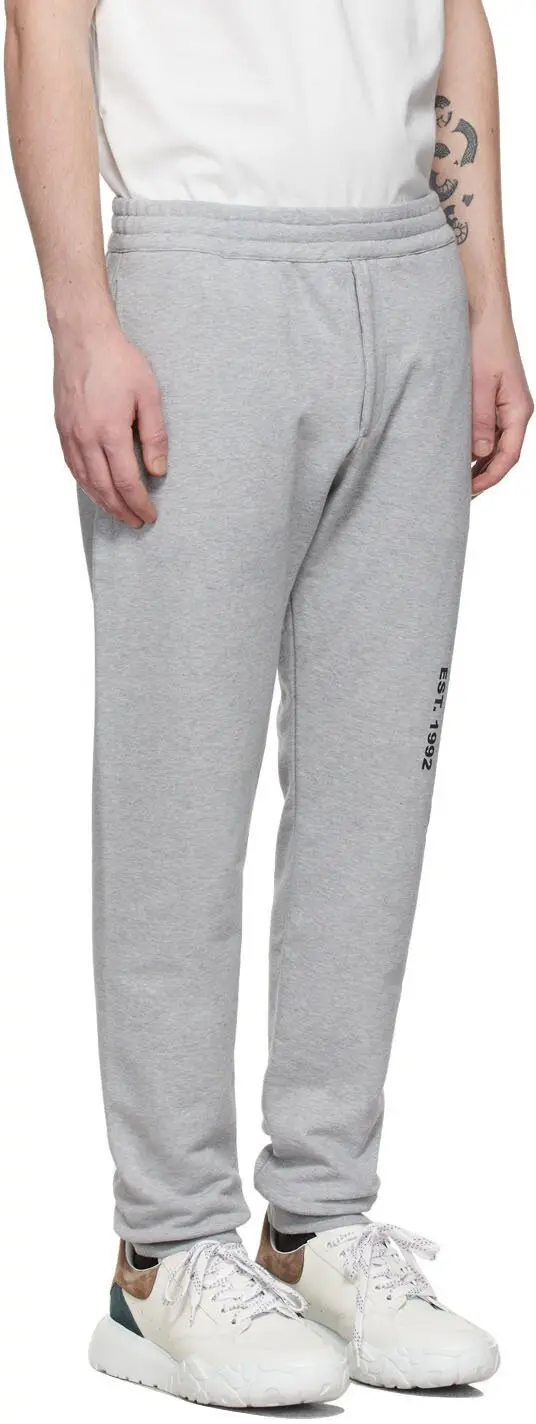 Alexander McQueen Graffiti Logo Joggers - Gray