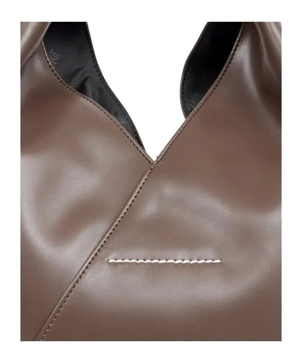 MAISON MARGIELA Japanese Logo Detailed Tote Bag - Brown