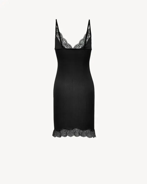 Saint Laurent Lace Slip Dress