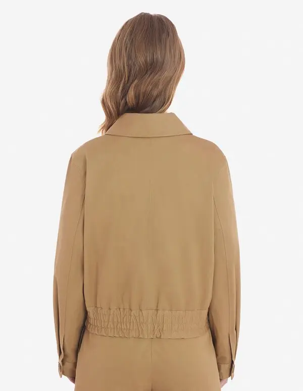 Maison Kitsuné Long-sleeved Zip-up Jacket With Embroidered Fox Patch