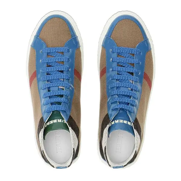 Burberry Checked High-top Sneakers