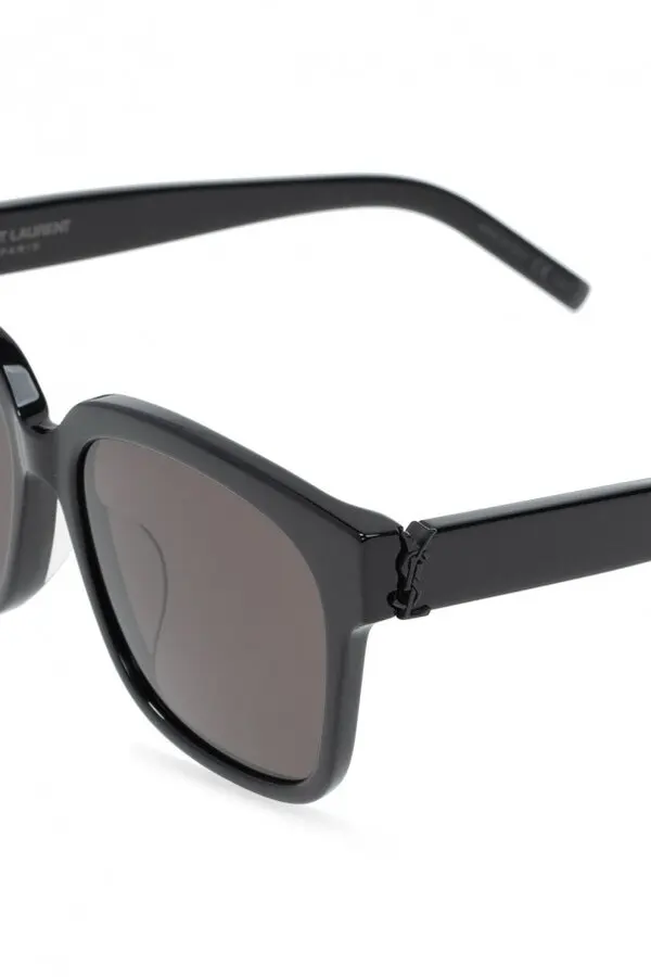 Saint Laurent Round Frame Sunglasses - Black