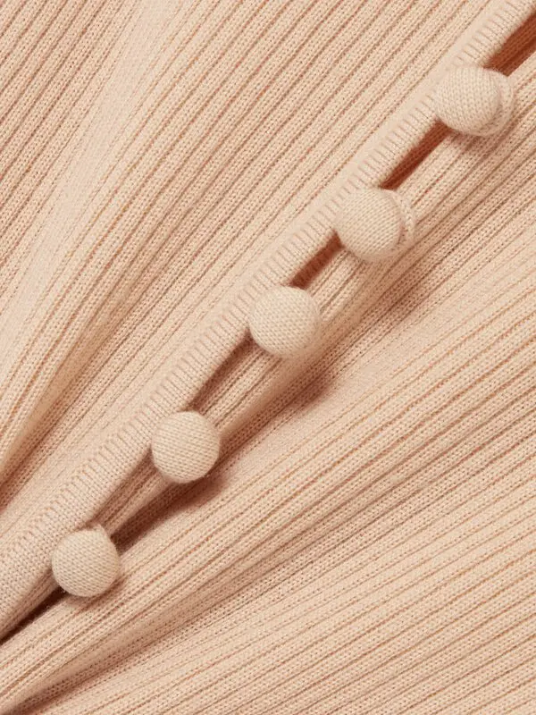 Chloé V-neck Knitted Top With Button Detailing