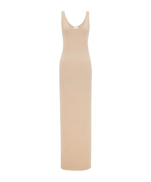 Saint Laurent Long Lurex Knit Dress