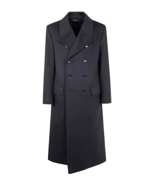 TOM FORD Double-breasted Peak Lapel Long Coat