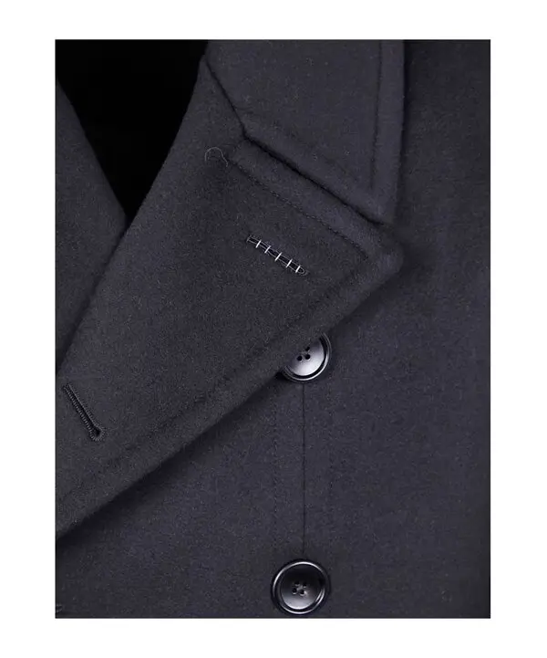 TOM FORD Double-breasted Peak Lapel Long Coat