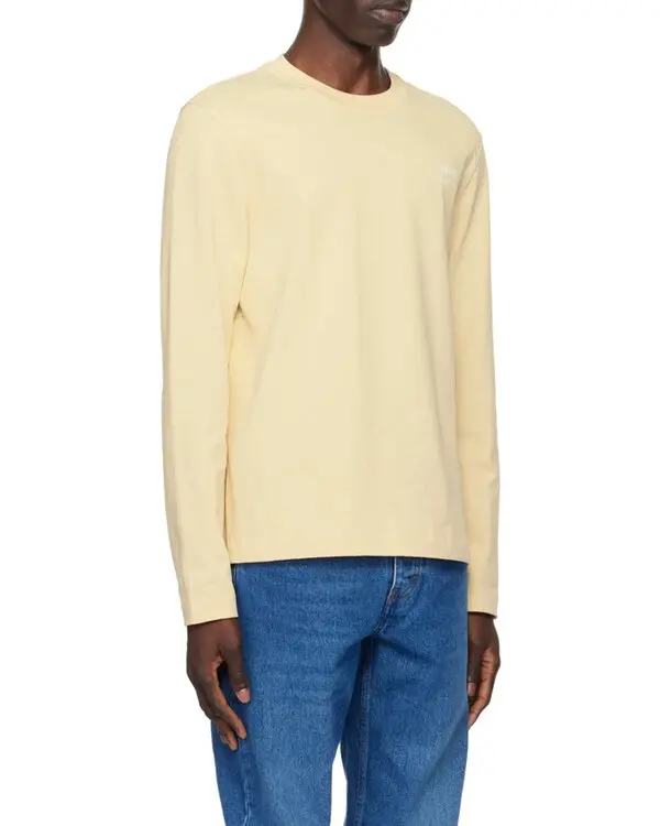 AMI Paris Long Sleeved Crewneck T-shirt - Nude
