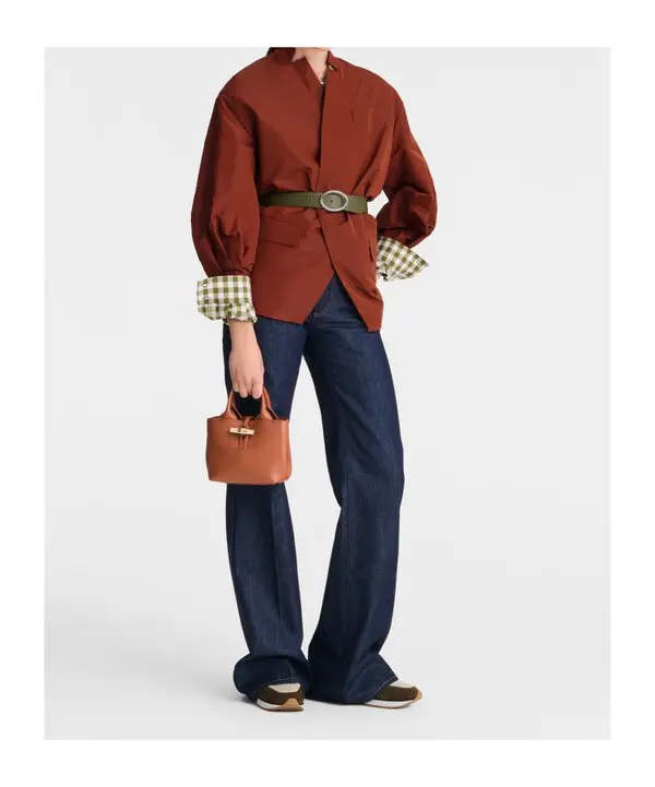Longchamp Le Roseau Xs Handbag - Bark