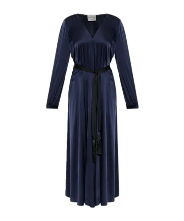 FORTE_FORTE Tassel-embellished Dress - Navy Blue