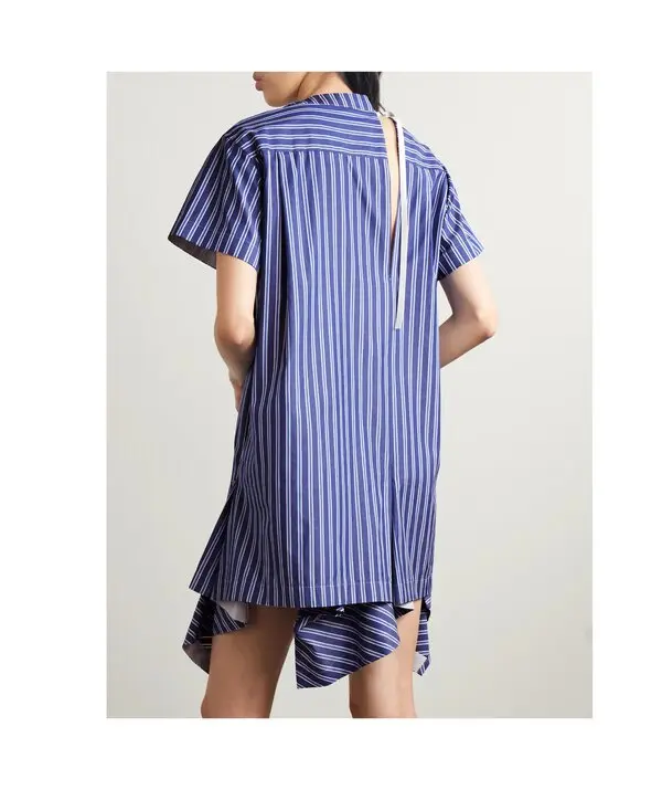 Sacai Poplin Striped Pullover