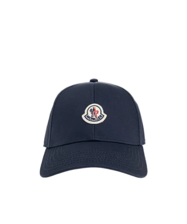 Moncler Logo Patch Baseball Cap - Navy Blue