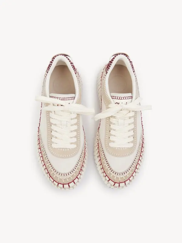 Chloé Nama Lace-up Sneakers - White