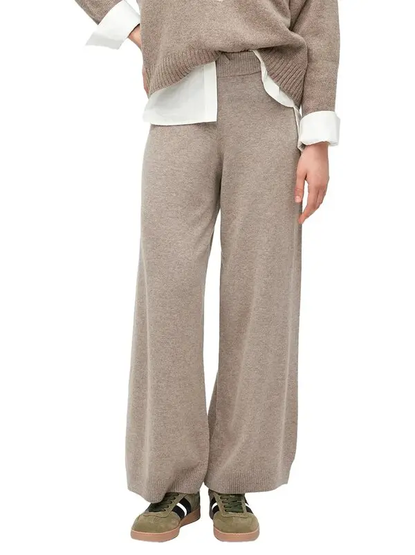 Max Mara Drawstring Wide Leg Casual Pants - Hazelnut