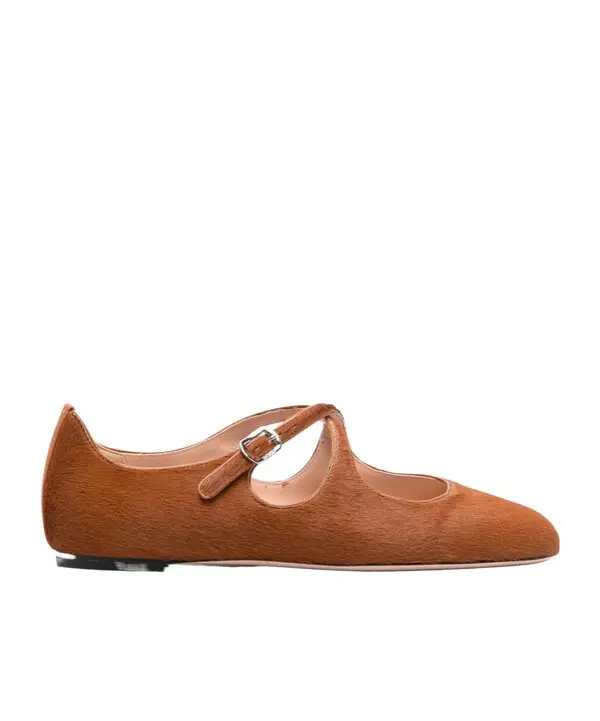Bally Buckled Ballet Flats