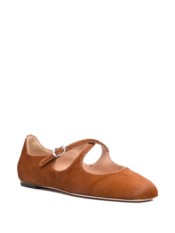 Bally Buckled Ballet Flats