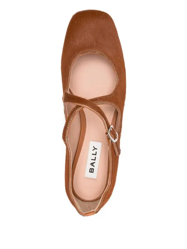 Bally Buckled Ballet Flats
