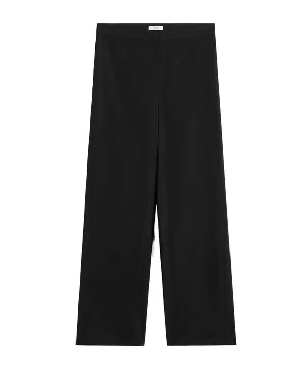 TOTEME Twisted Seam Straight Leg Trousers - Black