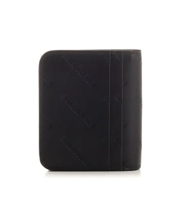 Balenciaga Logo Embossed Cash Flap Cardholder