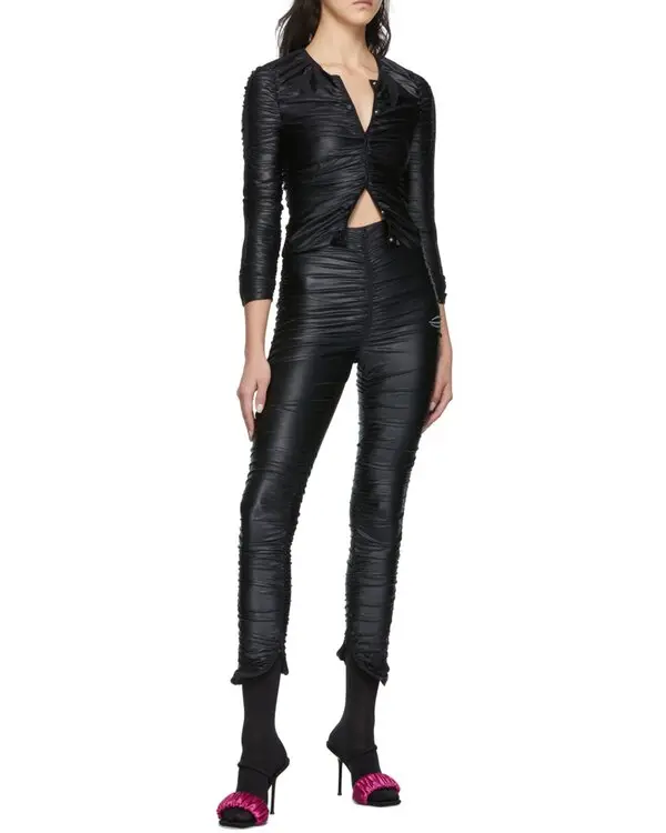 Alexander Wang High-rise Logo Print Leggings