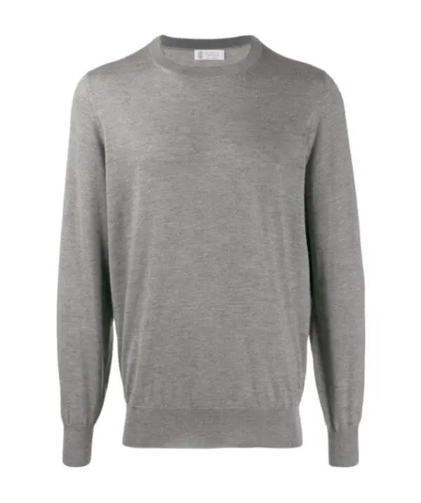 Brunello Cucinelli Crewneck Knitted Jumper - Gray