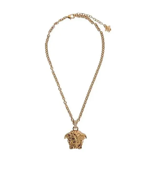 Versace La Medusa Pendant Necklace - Yellow
