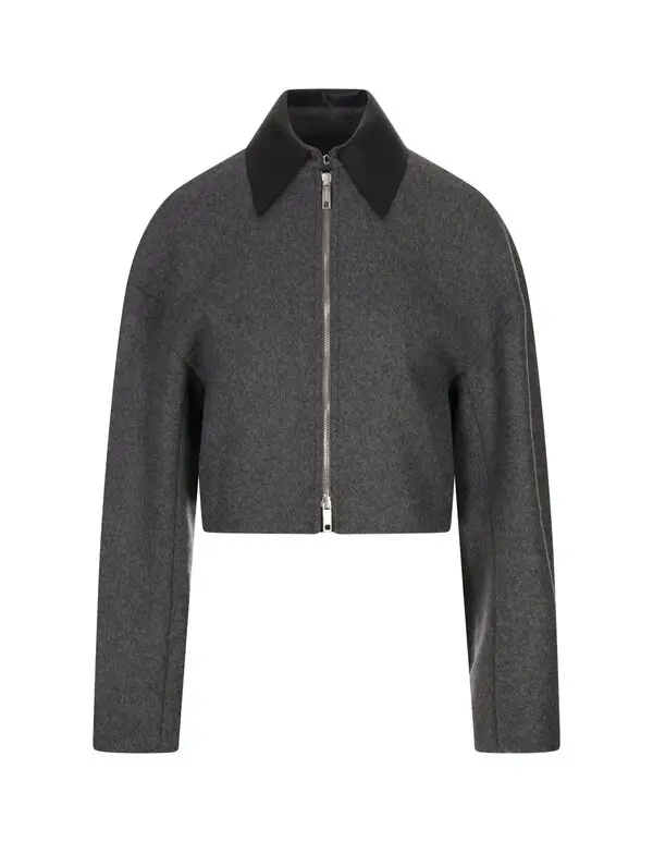 Sportmax Vacuo Zip-up Long-sleeved Jacket - Grey