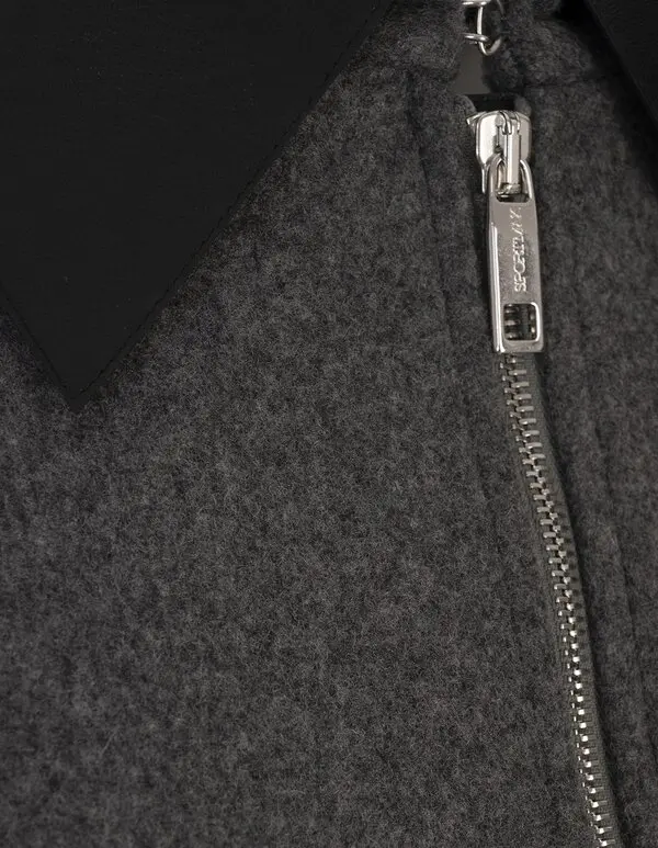 Sportmax Vacuo Zip-up Long-sleeved Jacket - Grey