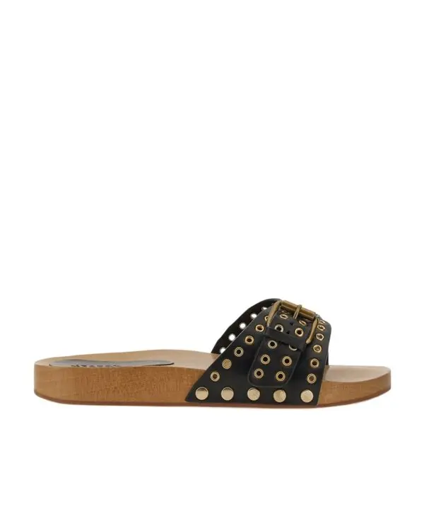 Isabel Marant Étoile Logo Slides With Buckle Straps