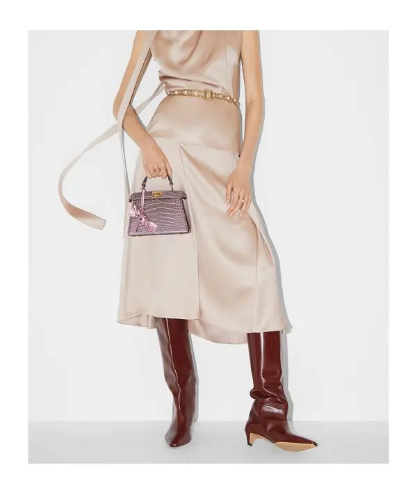 Fendi Draped Midi Skirt - Gold