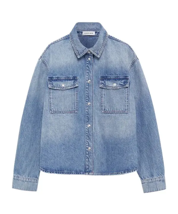 ANINE BING Paxton Shirt - Blue