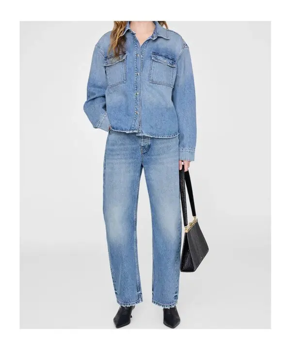 ANINE BING Paxton Shirt - Blue