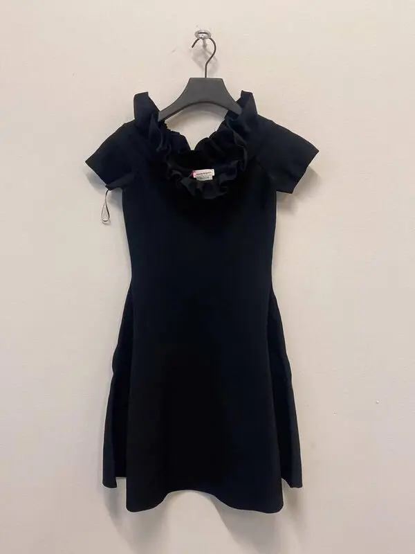 Alexander McQueen Off-shoulder Ruffled Mini Dress