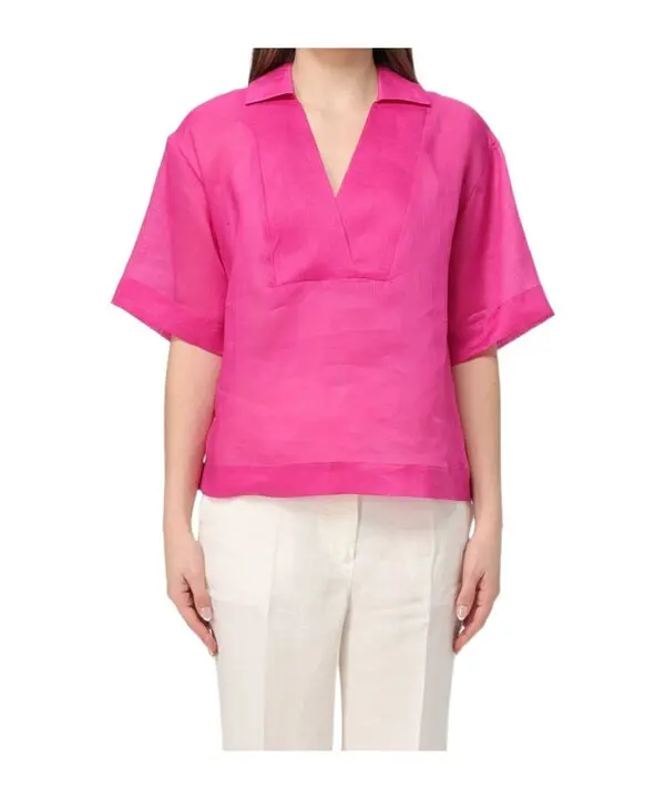 Max Mara Short-sleeved Polo Shirt - Pink