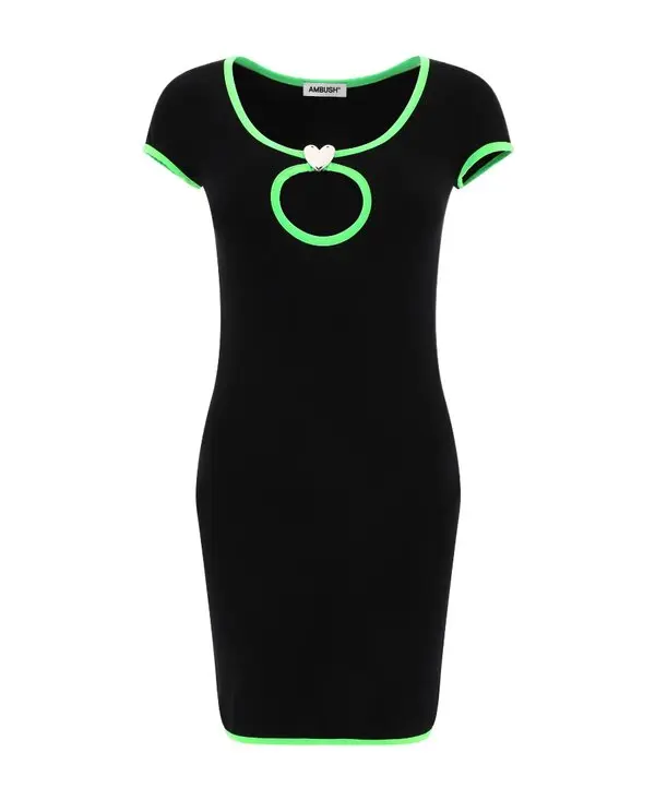 AMBUSH Heart Cut-out Mini Dress