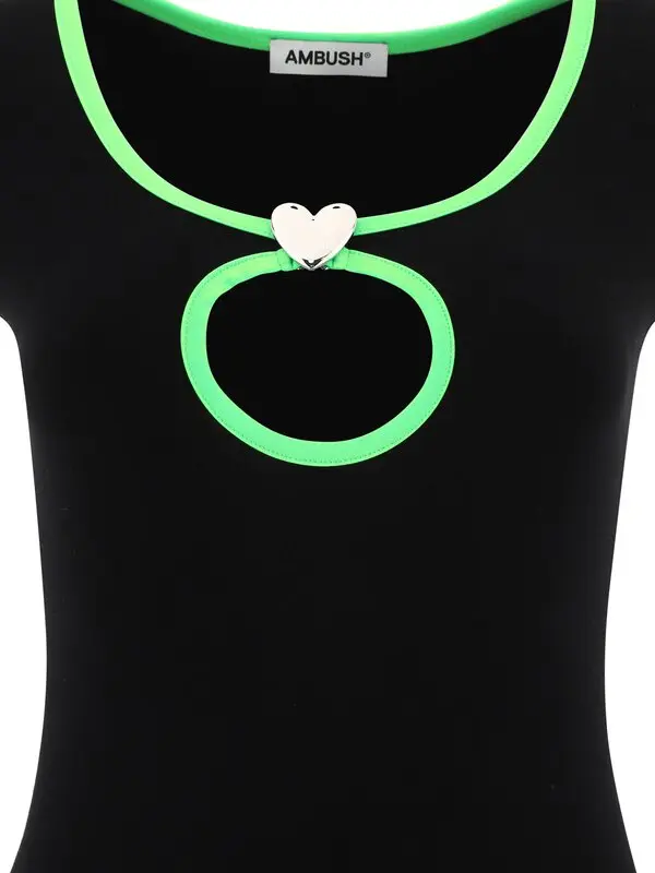 AMBUSH Heart Cut-out Mini Dress