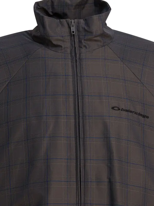 Balenciaga Checked Zip-up Jacket
