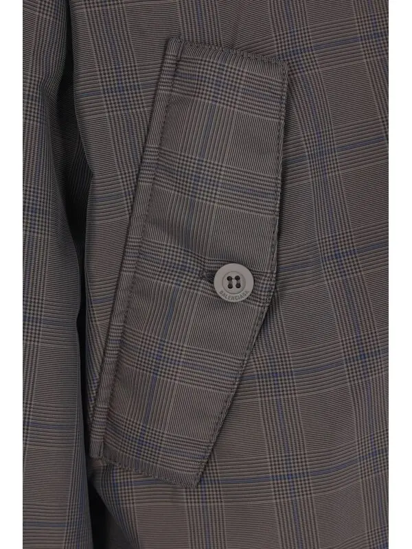 Balenciaga Checked Zip-up Jacket