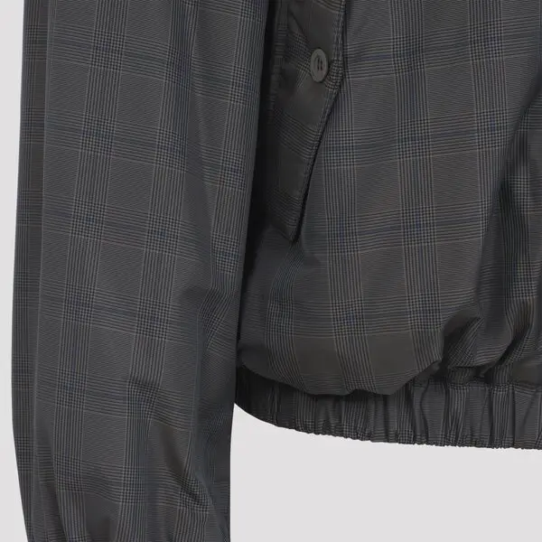Balenciaga Checked Zip-up Jacket