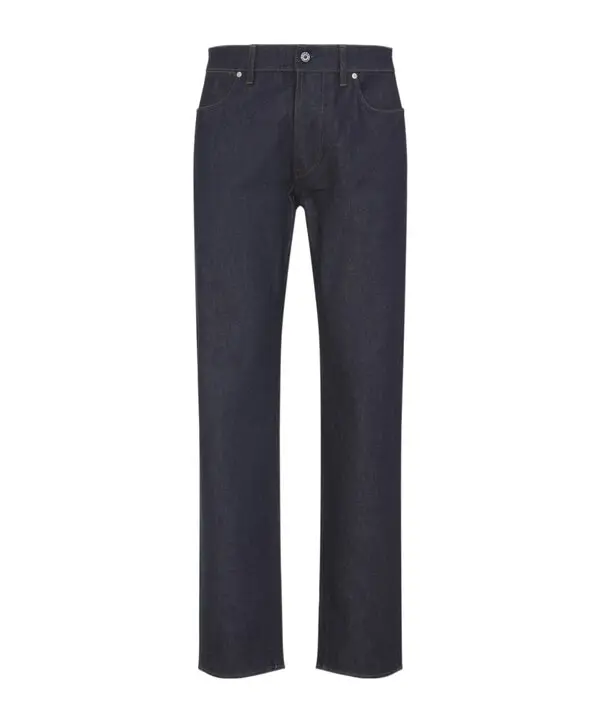 Stone Island Regular-straight Fit Five-pocket Jeans - Black