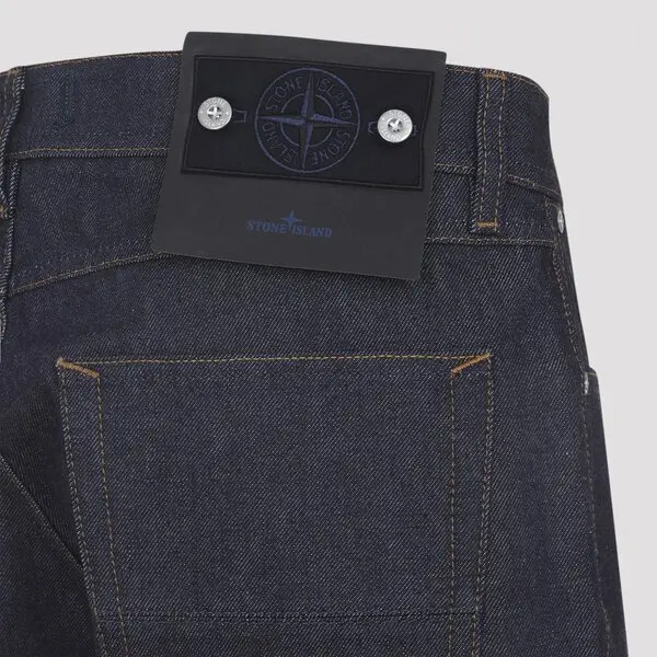 Stone Island Regular-straight Fit Five-pocket Jeans - Black