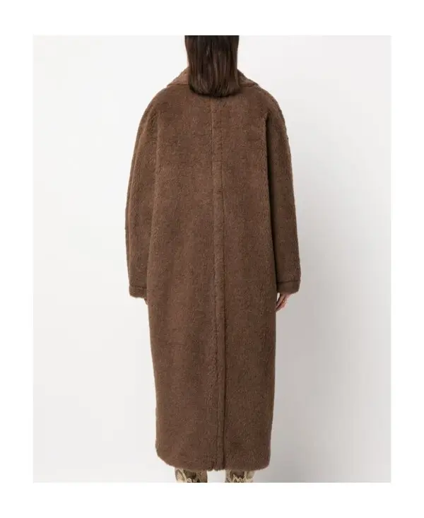 Max Mara Double-breasted Long-sleeved Coat - Brown