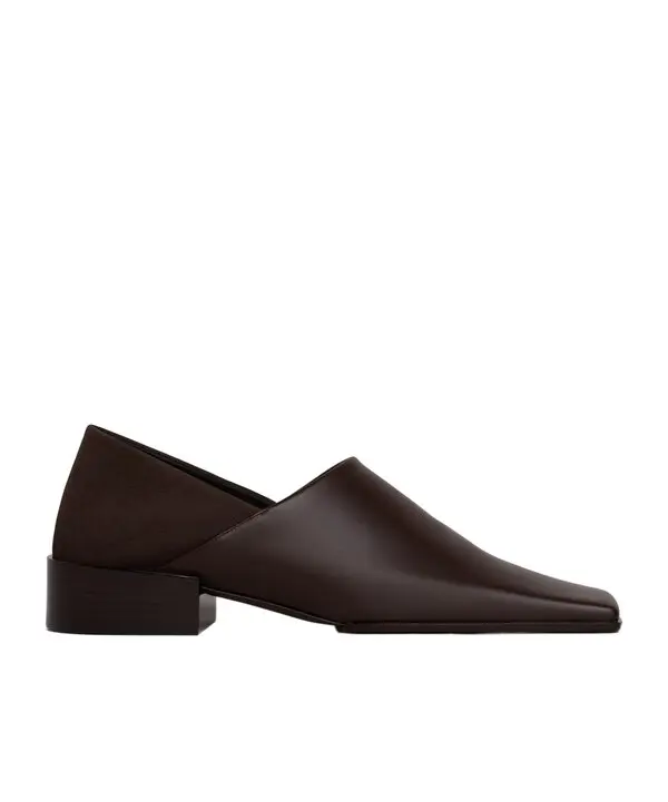 Alaïa Square-toe Block Heel Slippers - Black