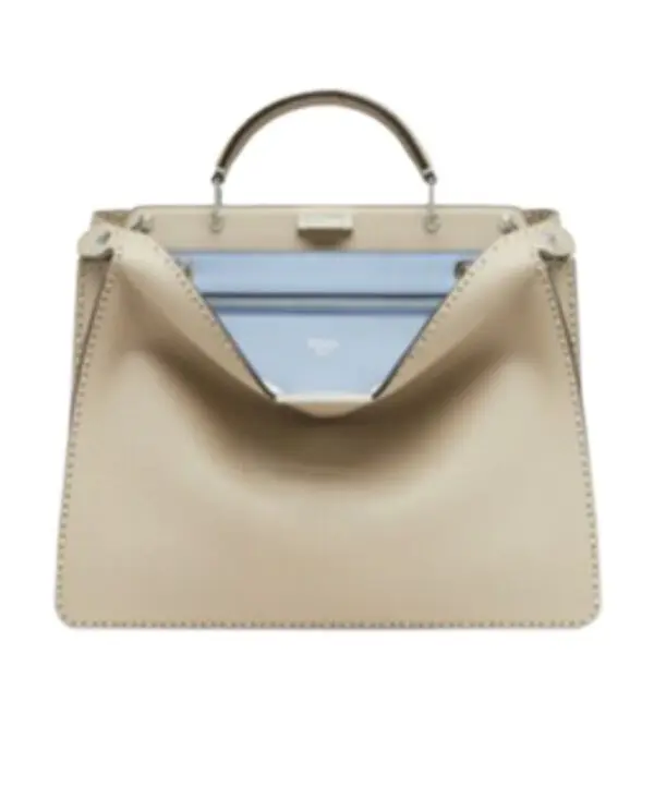 Fendi Peekaboo Medium Tote Bag - Nude