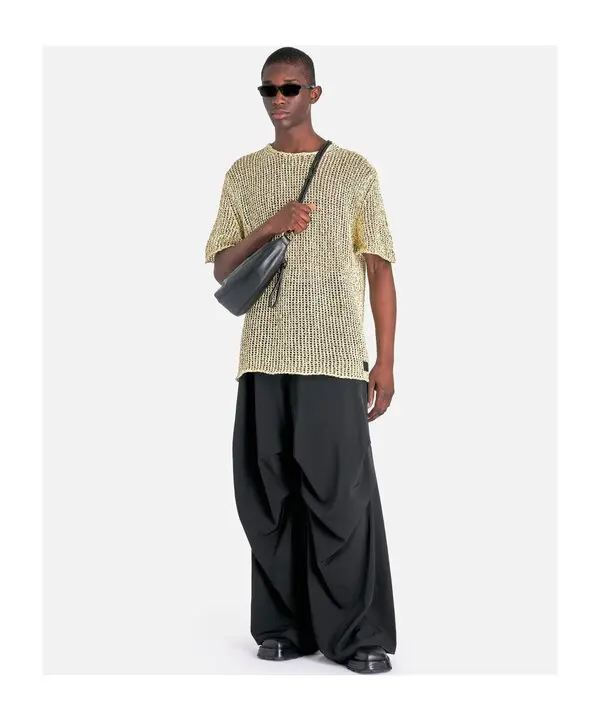 JIL SANDER Open-knit T-shirt - Nude