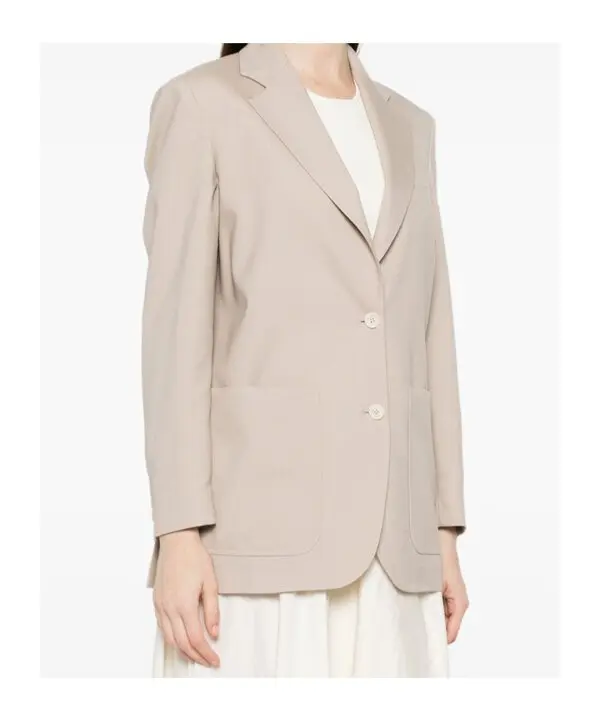 Max Mara Patch-pockets Buttoned Blazer - Pink
