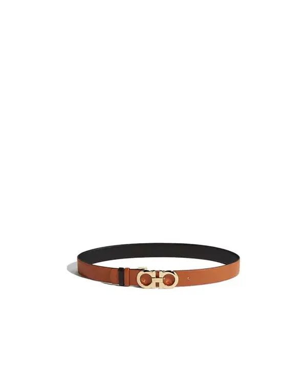FERRAGAMO Gancini Reversible Leather Belt - Multicolor