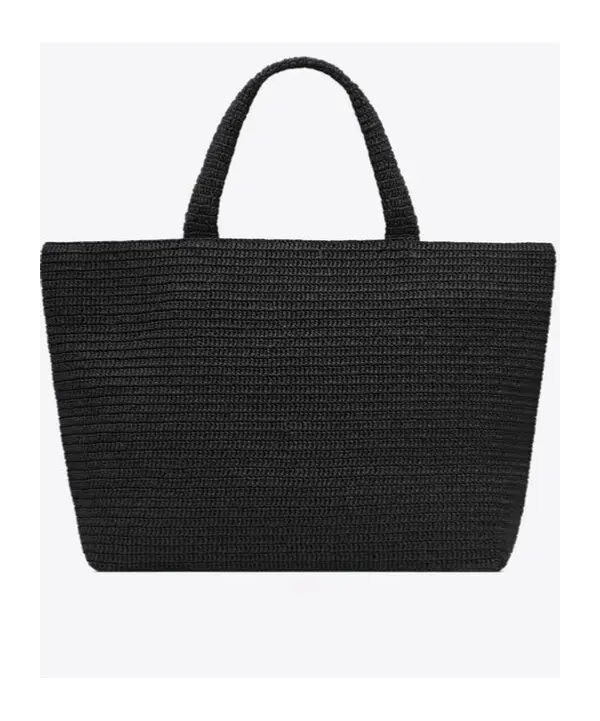 Saint Laurent Logo Embroidered Tote Bag